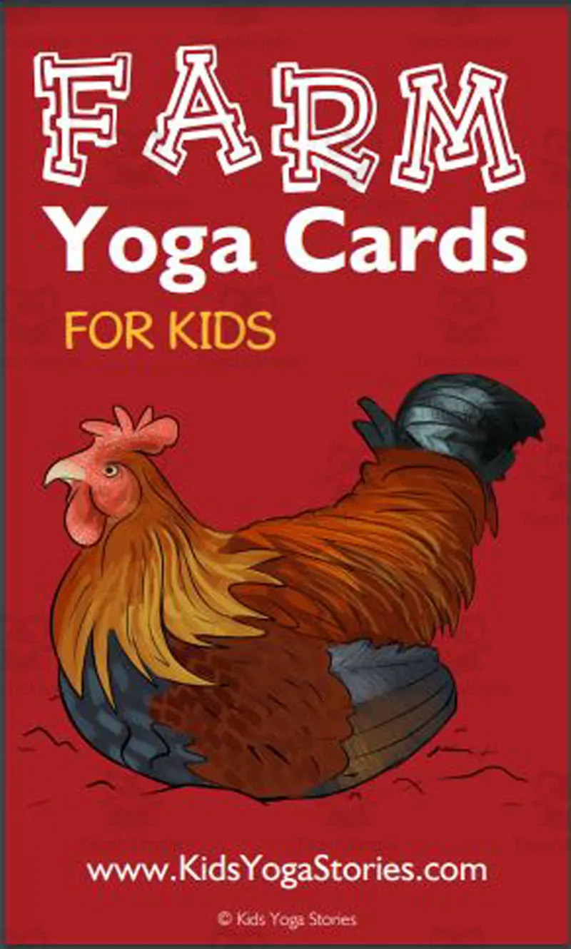 Kids Yoga Stories: Farm Animals Yoga Cards for Kids by Teach Simple