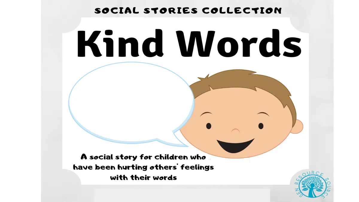 Kind Words Social Story by Teach Simple