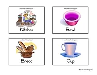 Kitchen Tools Flash Cards by Teach Simple