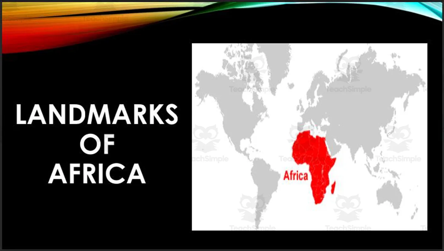 Landmarks of Africa PowerPoint by Teach Simple