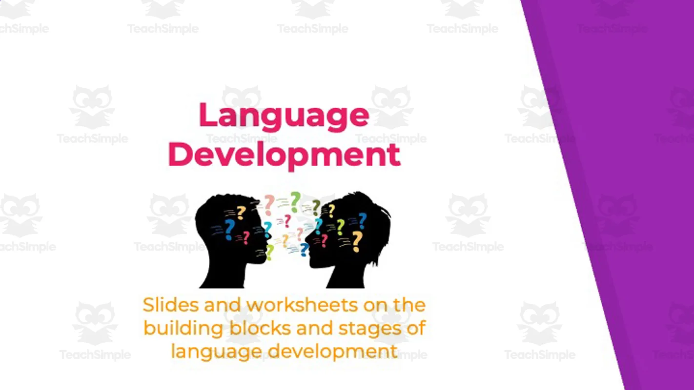Language Development Slides & Guided Notes by Teach Simple