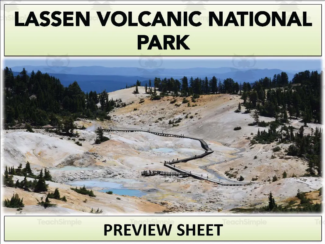 Lassen Volcanic National Park Geography Unit by Teach Simple