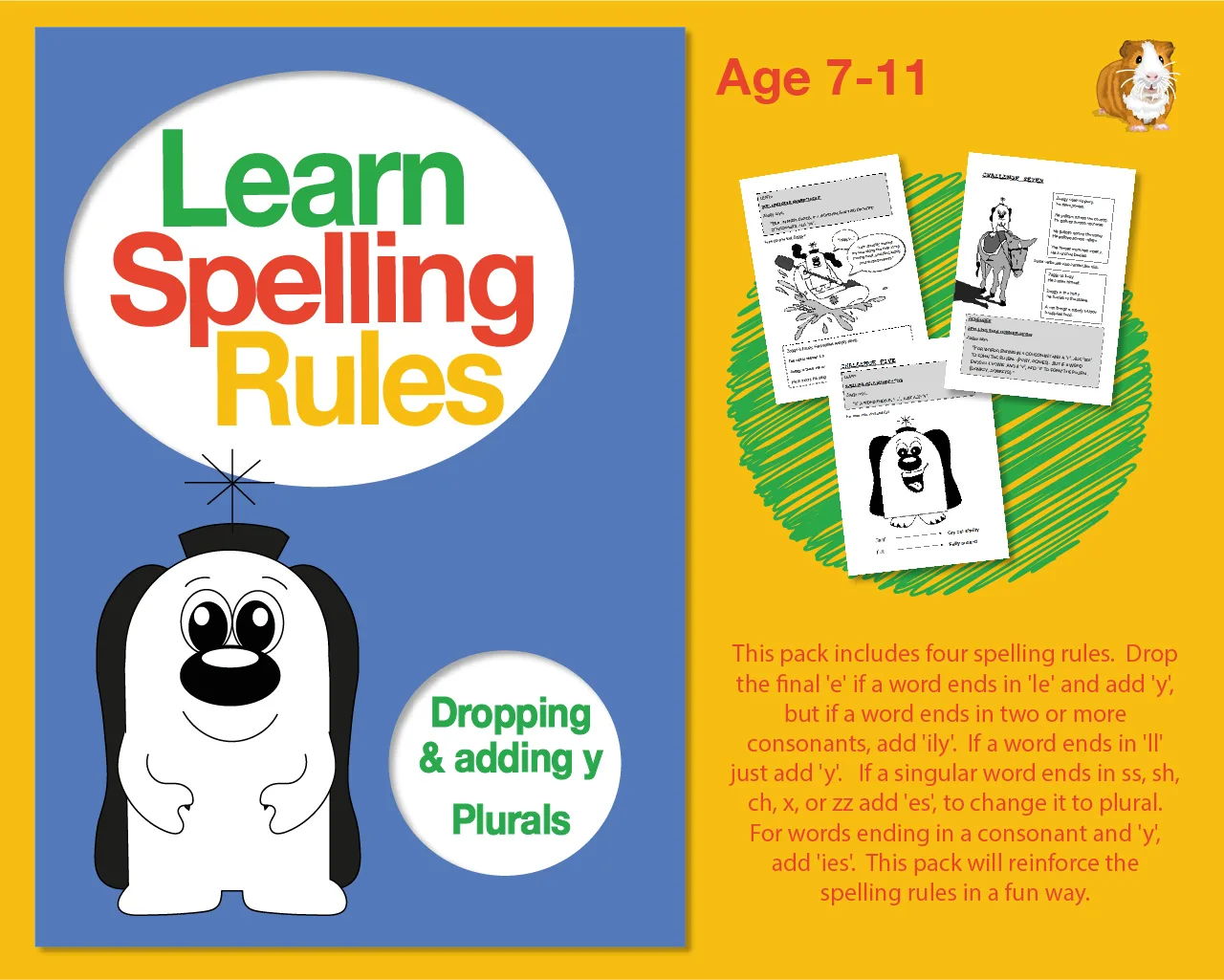 Learn Spelling Rules: Dropping And Adding ‘y’ And Plurals by Teach Simple
