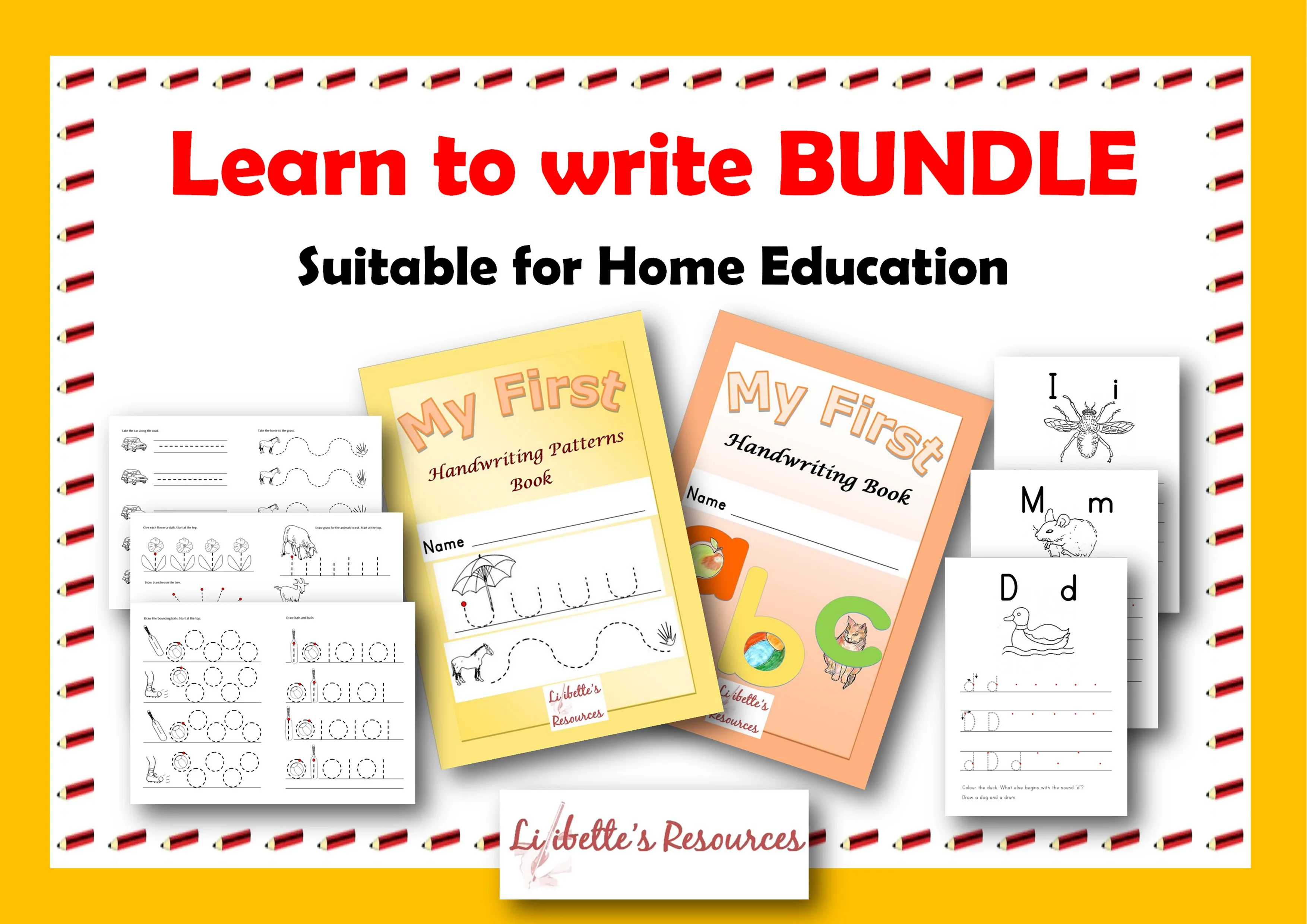 Learn to Write: Patterns and Letters: For the Young Child by Teach Simple