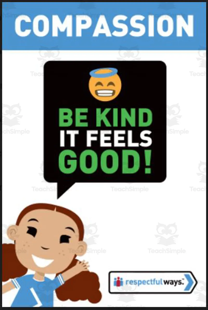 Let's Chat Conversation Cards | "Be Kind, It Feels Good" by Teach Simple