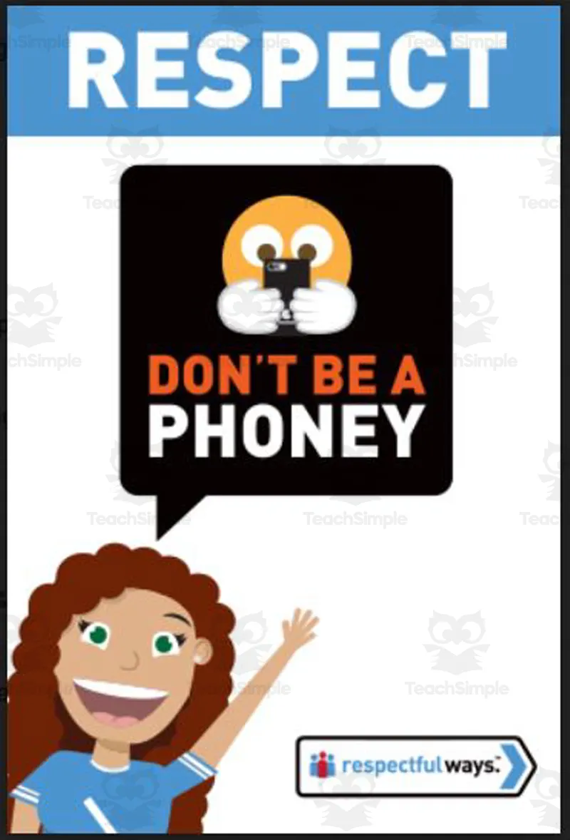 Let's Chat Conversation Cards | "Don't Be A Phoney" by Teach Simple