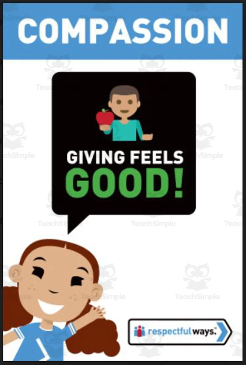 Let's Chat Conversation Cards | "Giving Feels Good" by Teach Simple