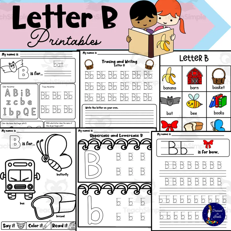 Letter B Printables by Teach Simple