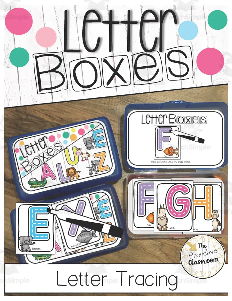 Letter Boxes: Letter Tracing Center by Teach Simple