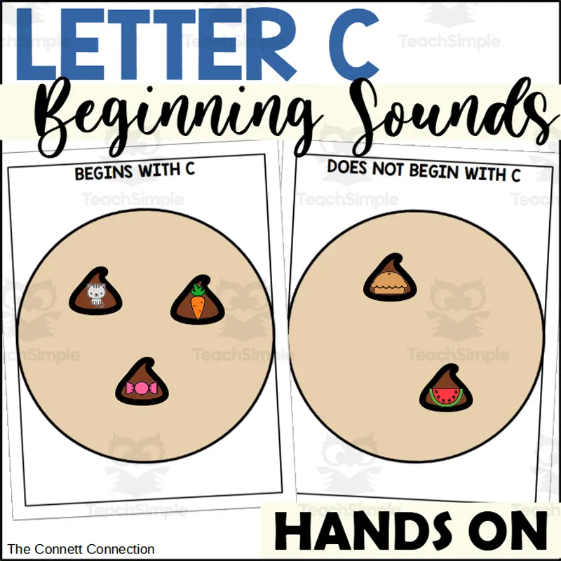 Letter C Beginning Sounds Sort by Teach Simple
