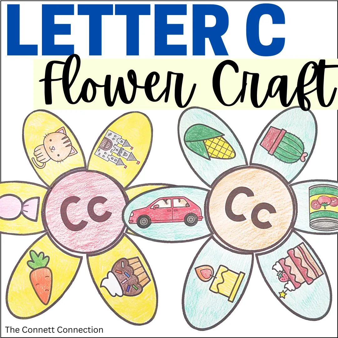 Letter C Flower Craft by Teach Simple
