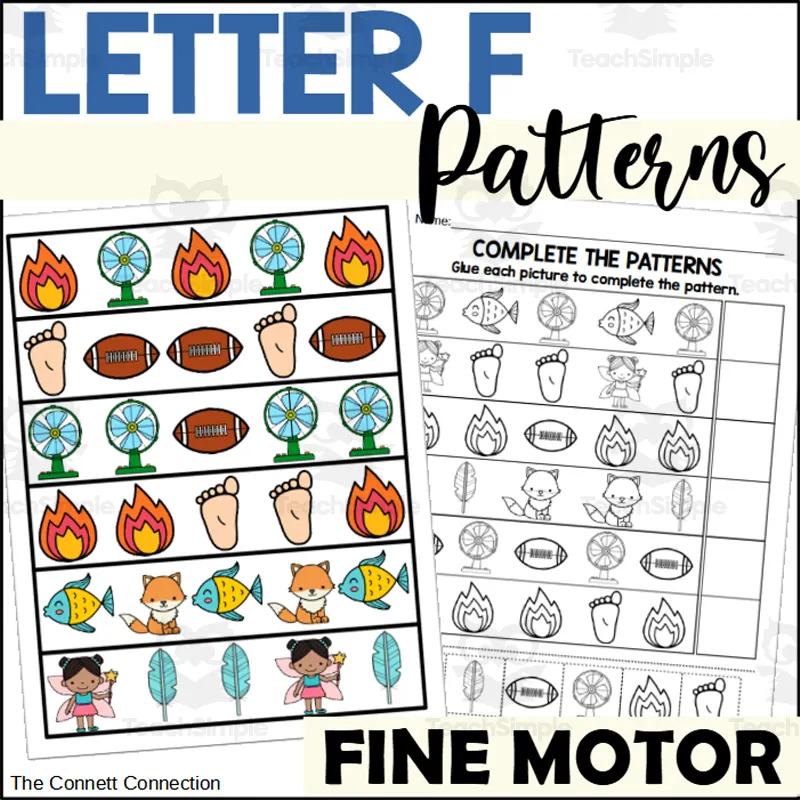 Letter F Patterns by Teach Simple