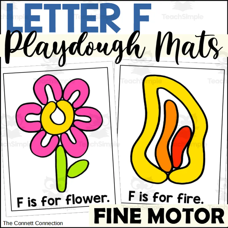 Letter F Playdough Mats by Teach Simple