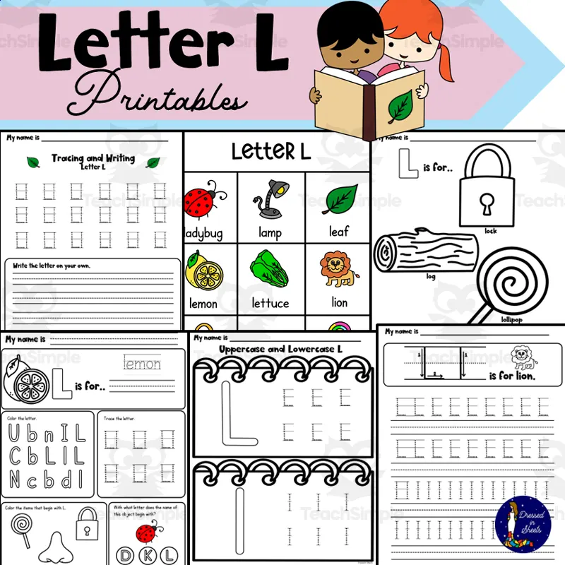Letter L Printables by Teach Simple