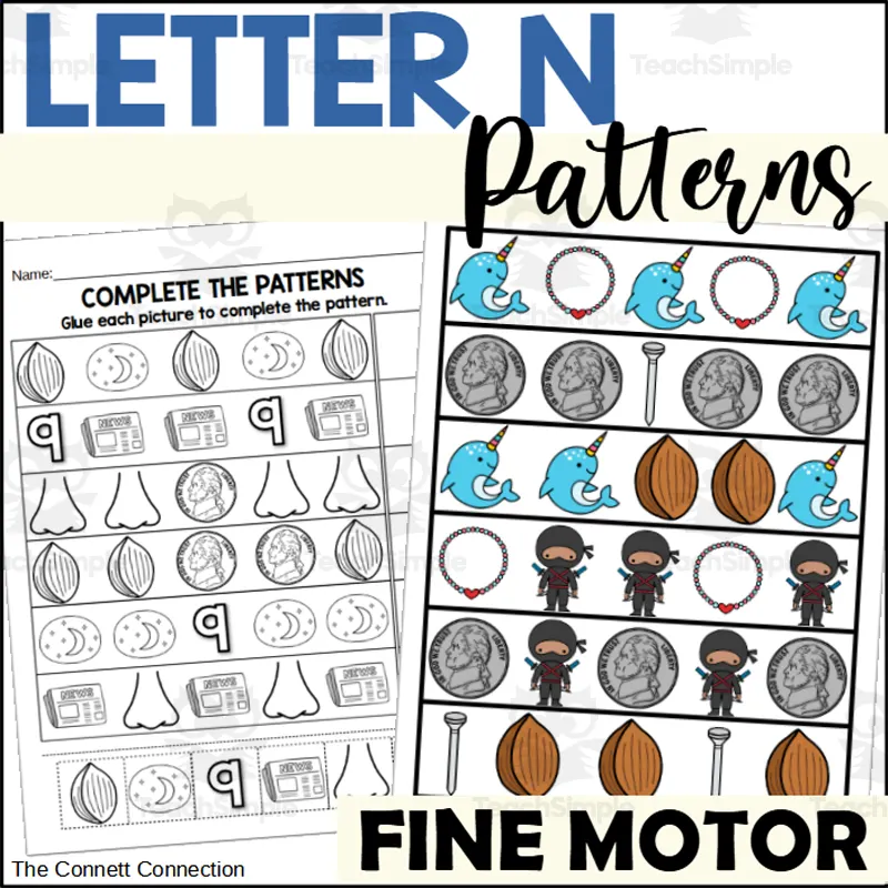 Letter N Patterns by Teach Simple