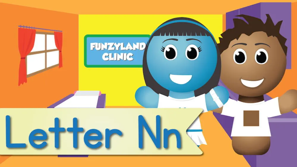 Letter N Song (Animated Music Video) by Teach Simple