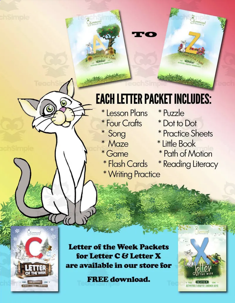Letter of the Week Curriculum by Teach Simple