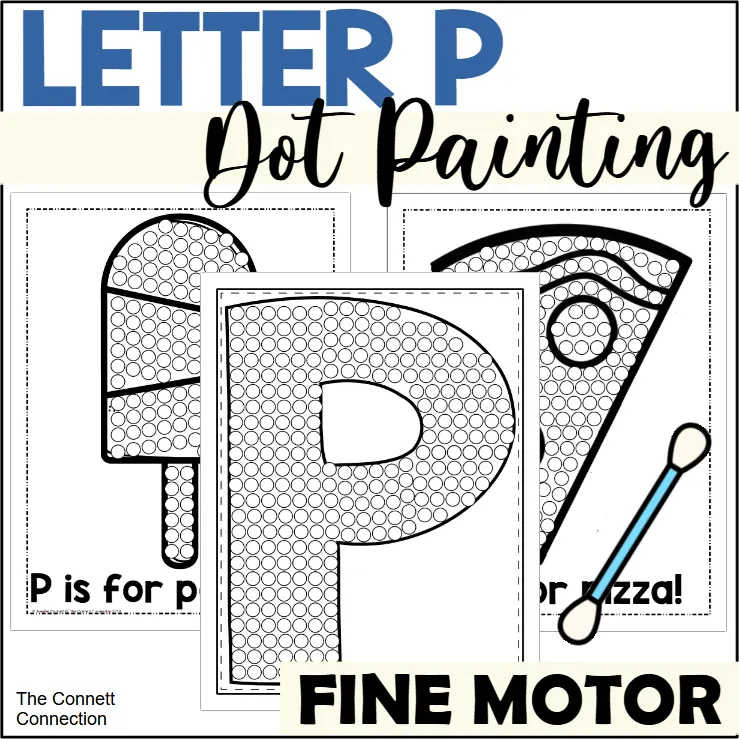 Letter P Dot Painting by Teach Simple