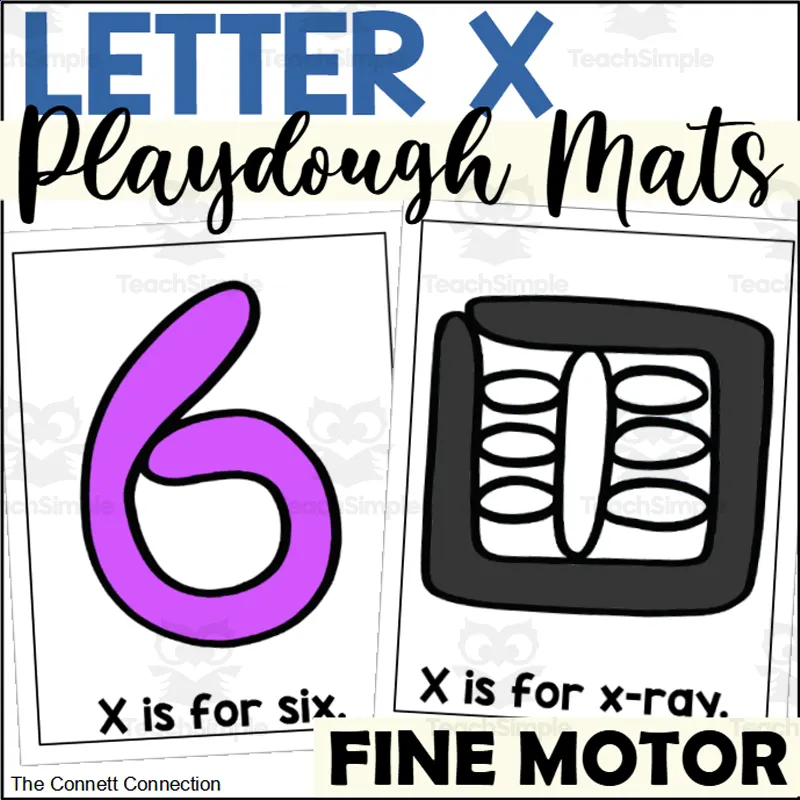 Letter X Playdough Mats by Teach Simple
