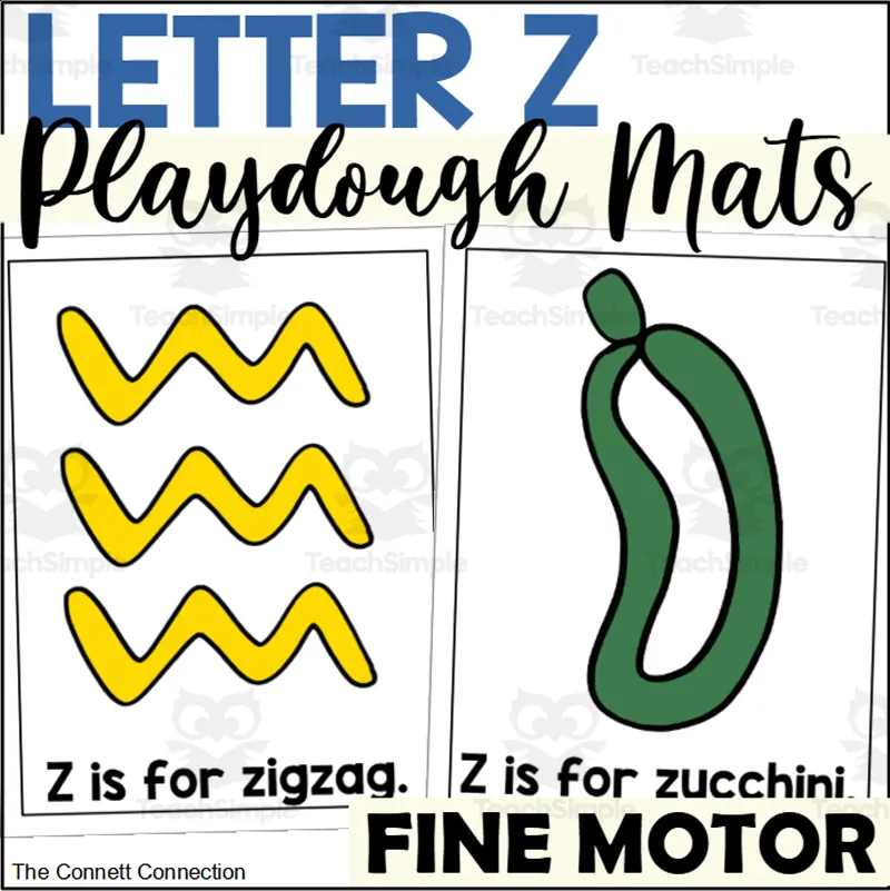 Letter Z Playdough Mats by Teach Simple