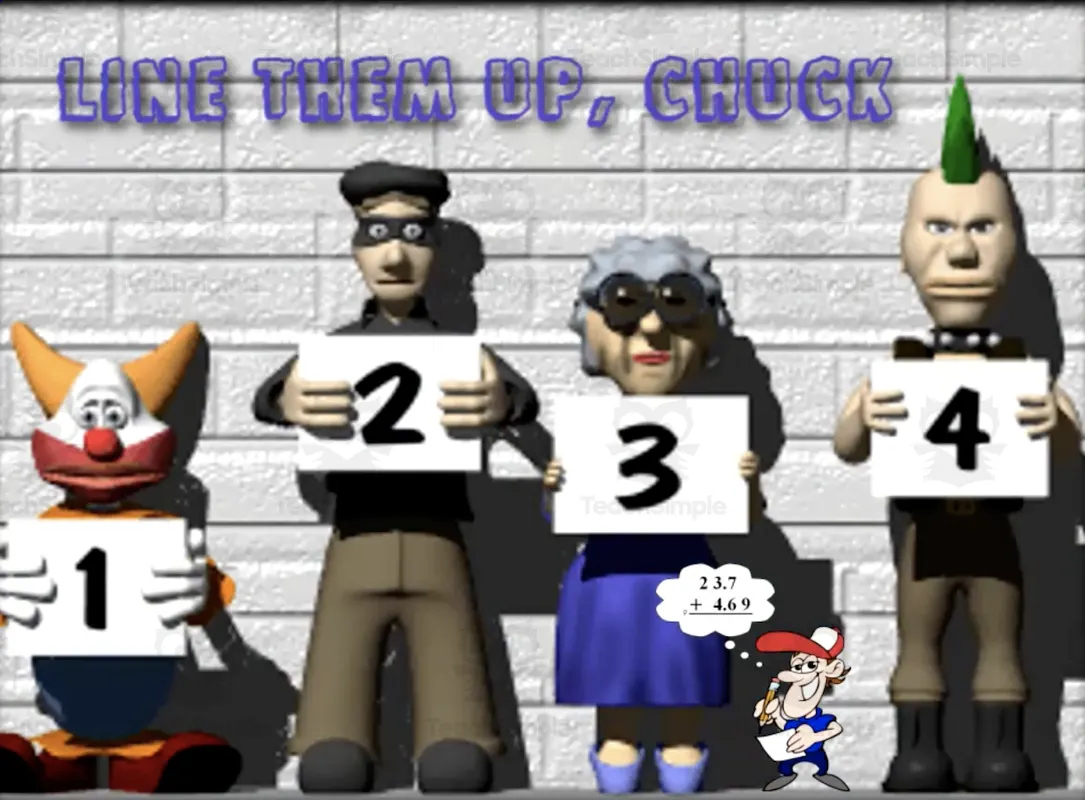 "Line Them Up, Chuck" Math Song by Teach Simple