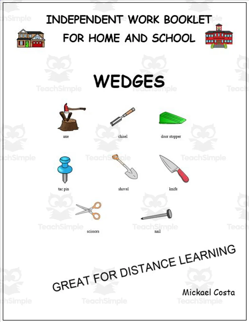 Literacy worksheets: wedges by Teach Simple