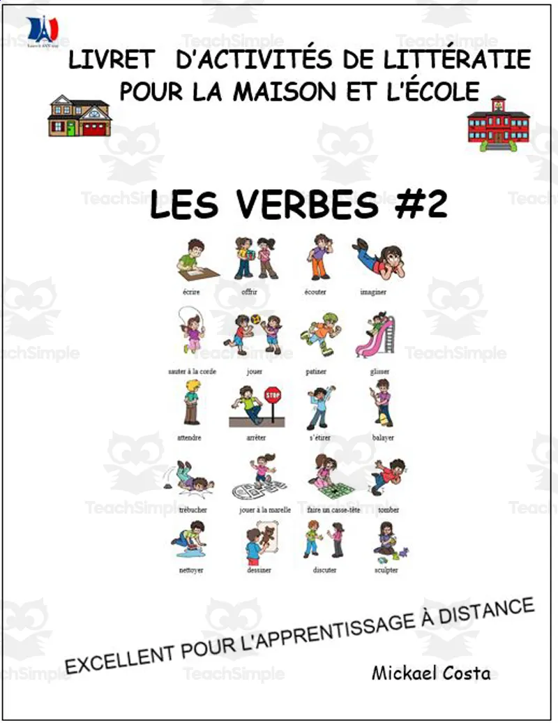 Livret d’activités de littératie et vocabulaire: les verbes, volume 2 ...