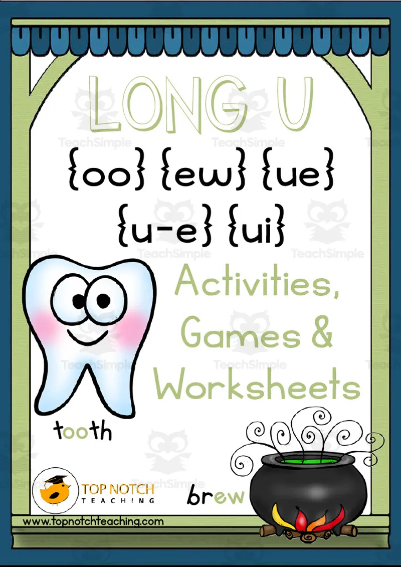 Long U Activity Packet by Teach Simple