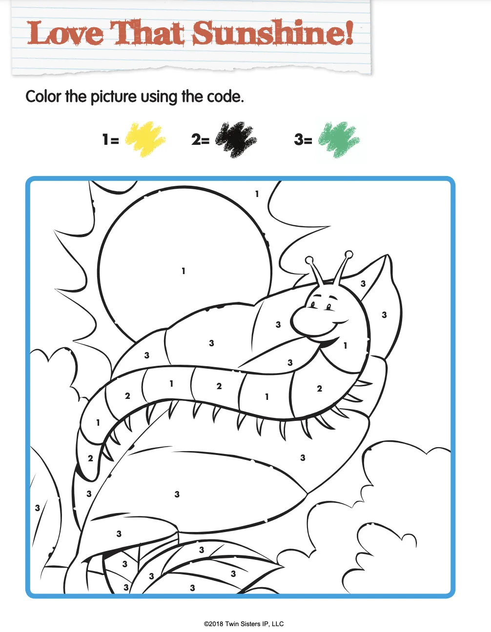 Love Your Earth Color-By-Number Fun by Teach Simple