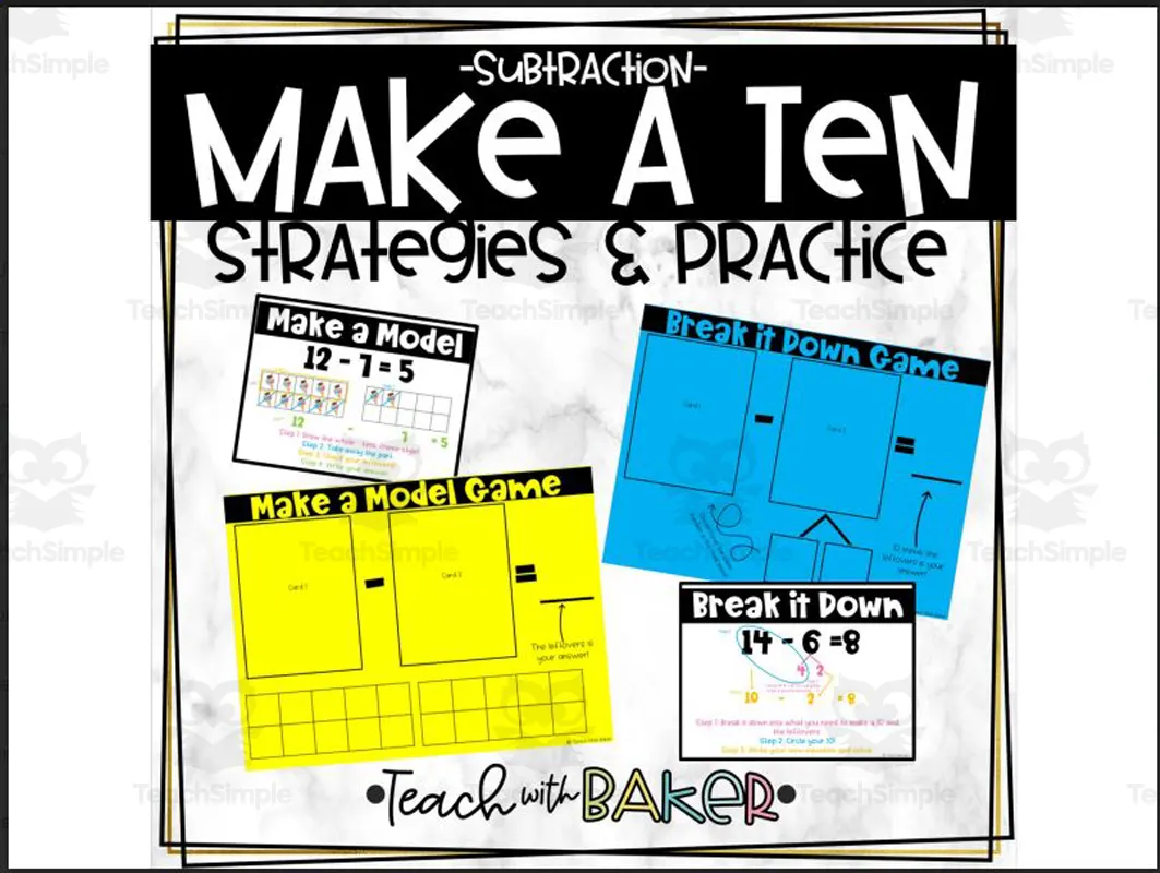 Make a Ten: Strategies and Practice by Teach Simple