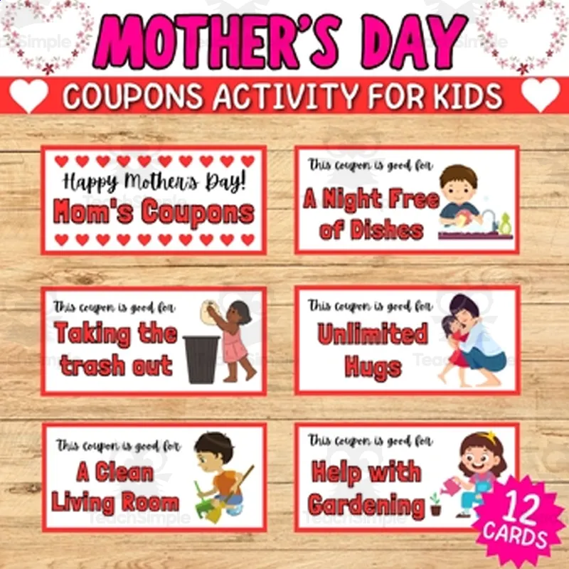Make Mom's Day: Fun and Easy Printable Coupons for Kids! by Teach Simple