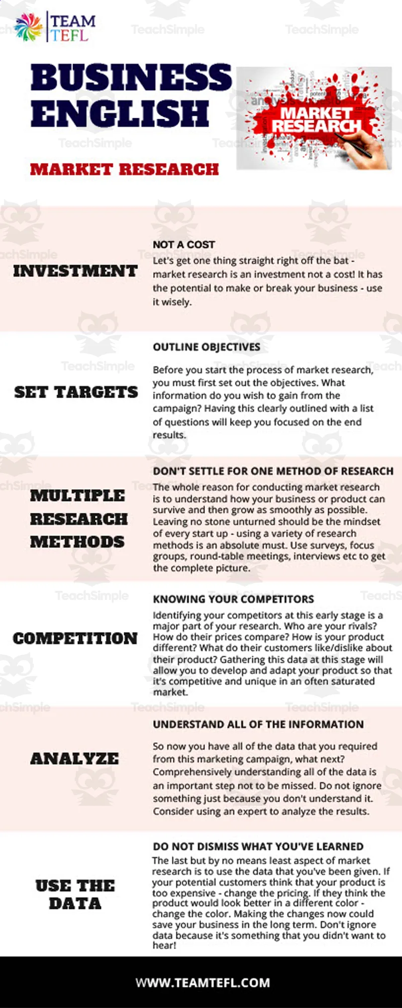 Market Research Lesson Plan | Business English Level 2 by Teach Simple