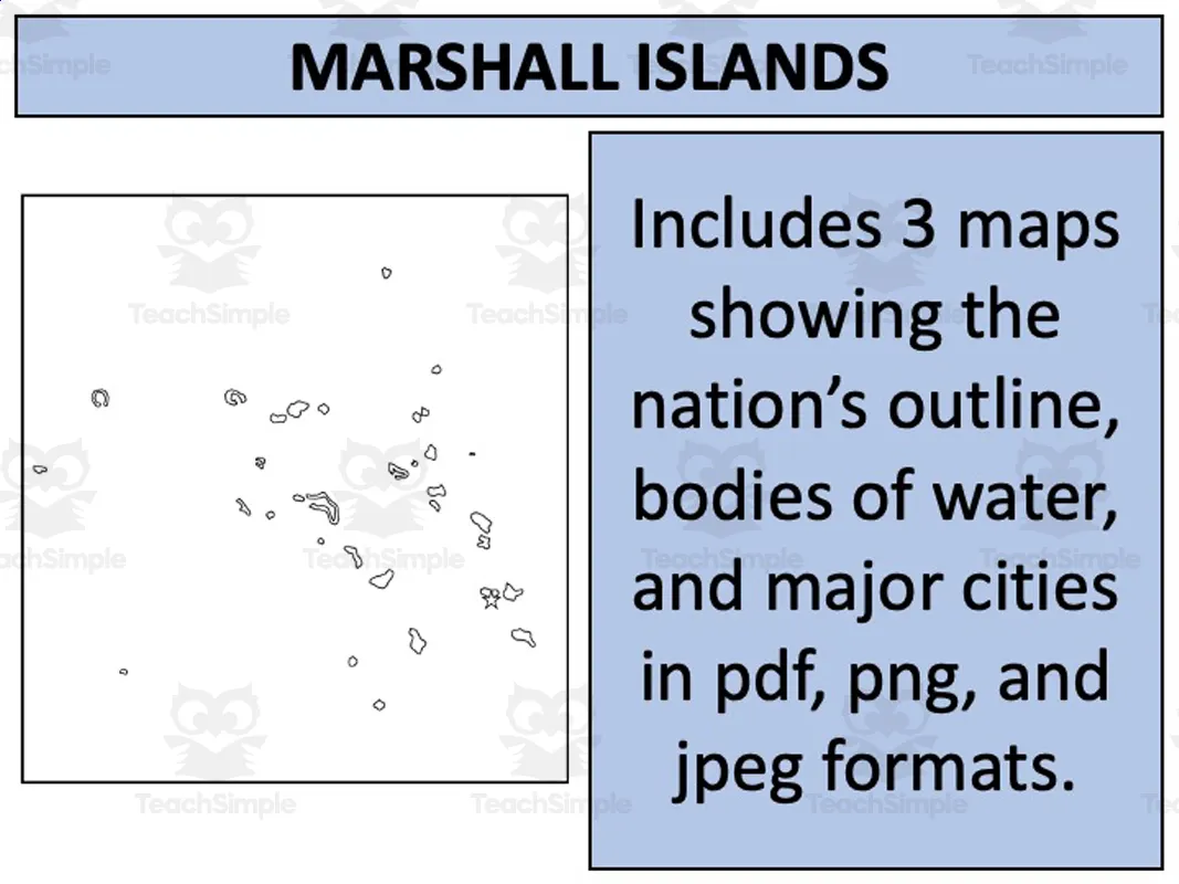 Marshall Islands Map Resources by Teach Simple