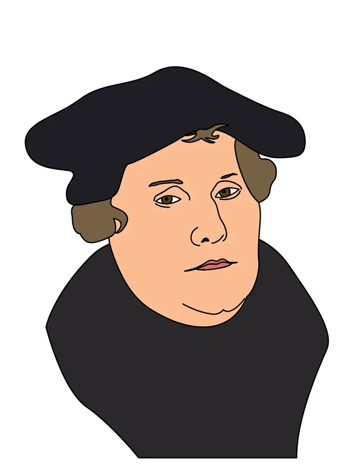 Martin Luther Illustration by Teach Simple