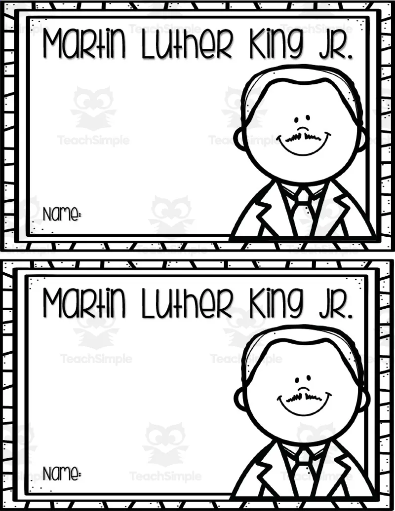 Martin Luther King Jr. Emergent Reader by Teach Simple