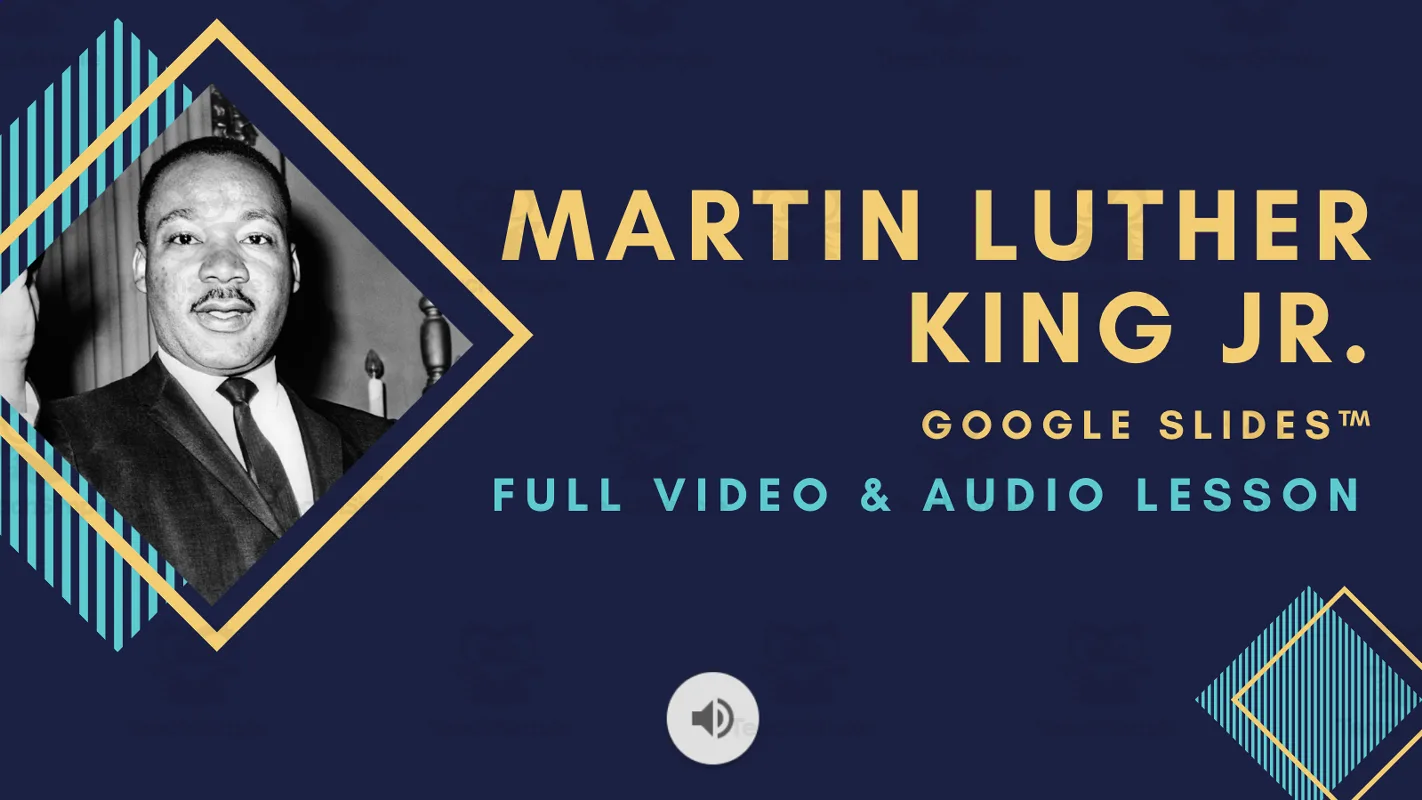 Martin Luther King Jr. GoogleSlides™ Self Taught Lesson with ...