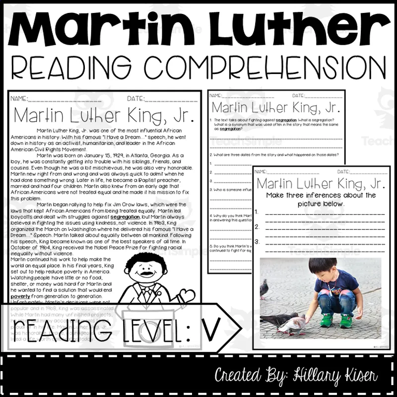 Martin Luther King Jr. by Teach Simple