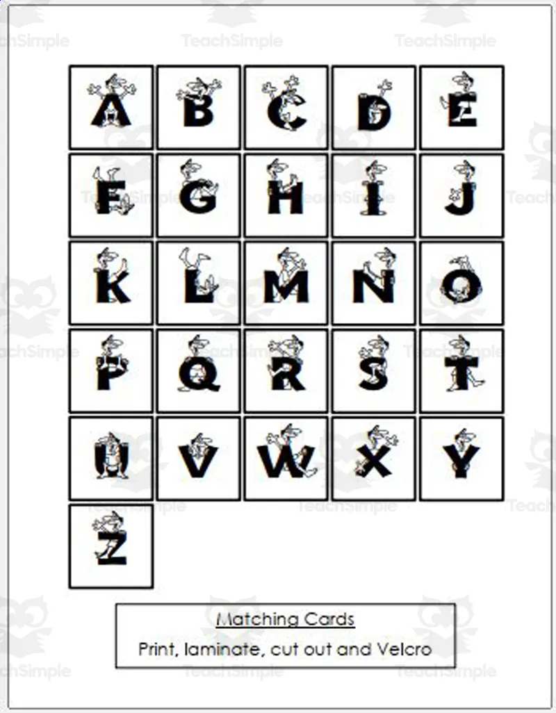 Match Letters - Identical and Non-identical Sorting Activity by Teach ...