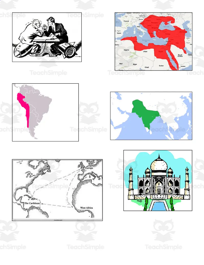 Matching Images World History Game by Teach Simple