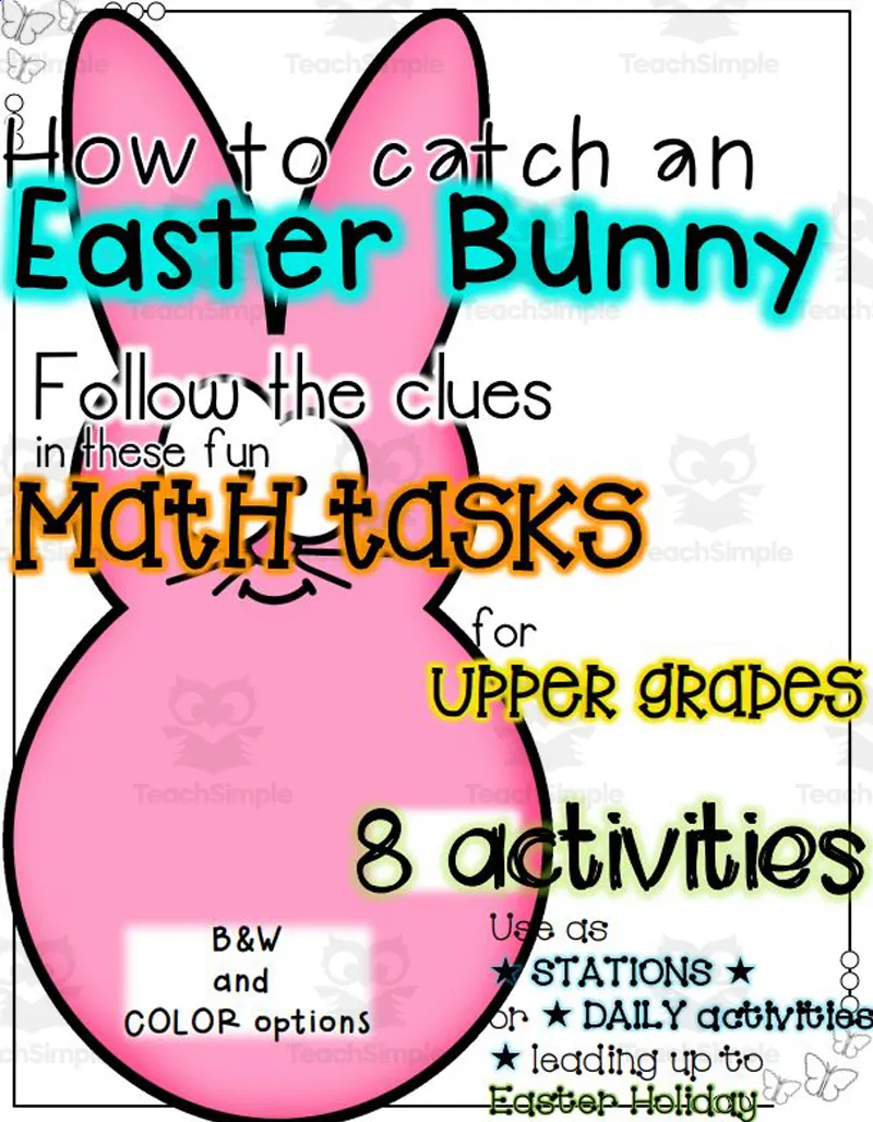 Math: Easter Math Activities by Teach Simple