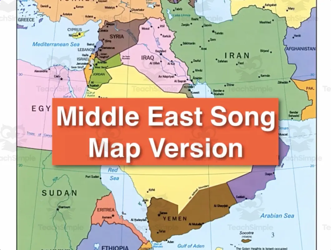 Middle East Song and Map Version by Teach Simple
