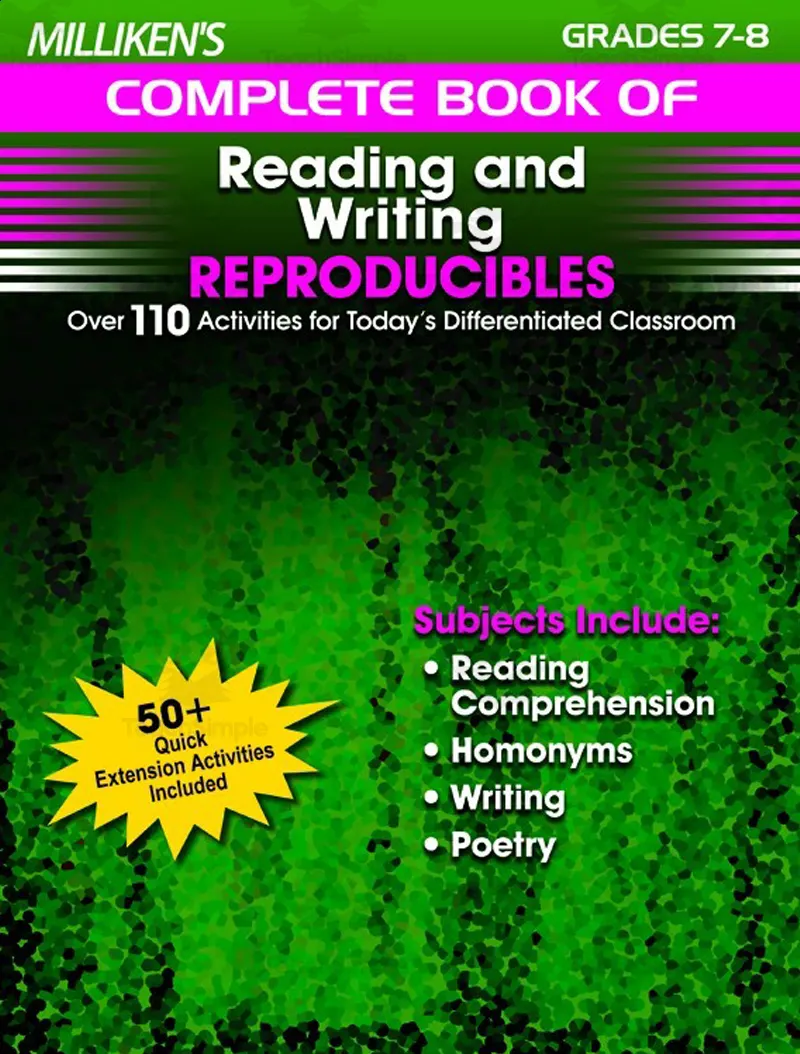 Milliken's Complete Book of Reading and Writing Reproducibles - Grades ...