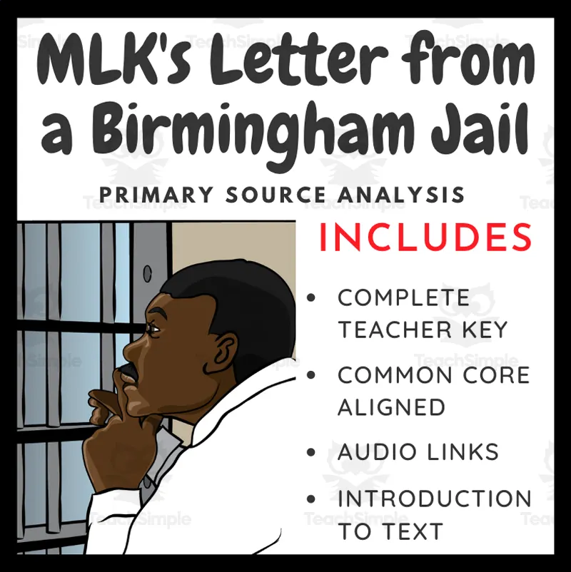 MLK Jr.'s Letter from a Birmingham Jail: Primary Source Analysis by ...