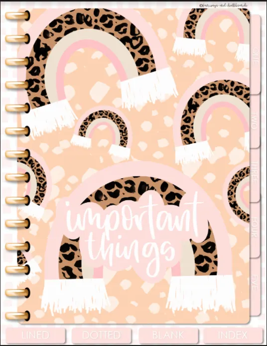 Modern Rainbow Digital Notebook | Portrait Orientation by Teach Simple