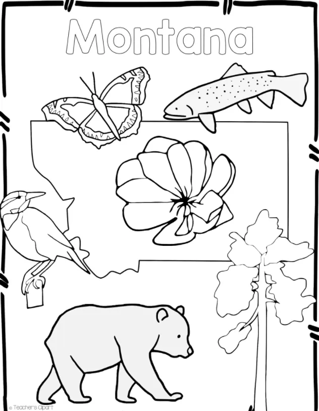 Montana State Symbols Clip Art by Teach Simple