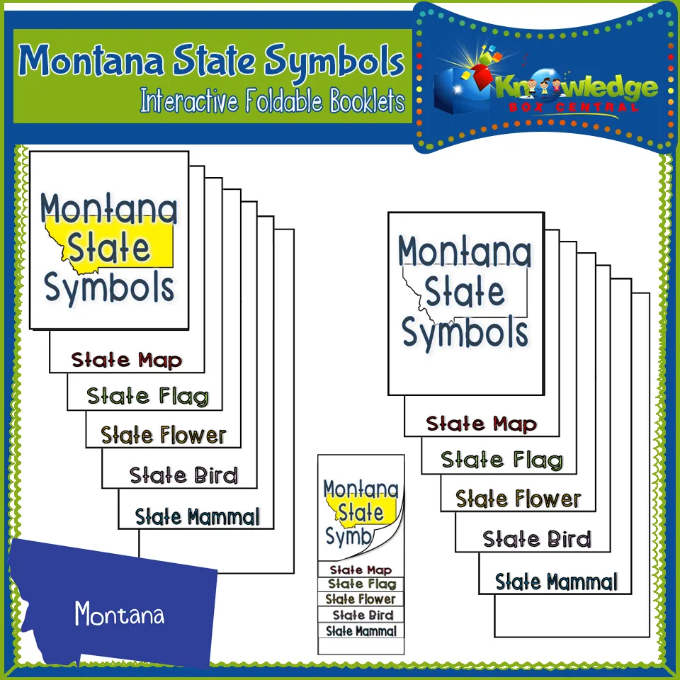 Montana State Symbols Interactive Foldable Booklets – EBOOK by Teach Simple
