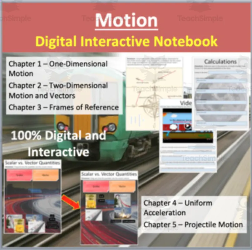 Motion – Digital Interactive Notebook by Teach Simple