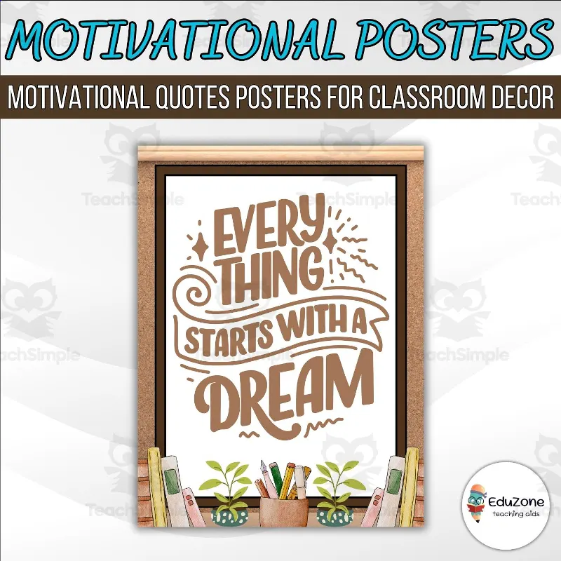 Motivating classroom poster with positive quote | Printable Poster! by ...