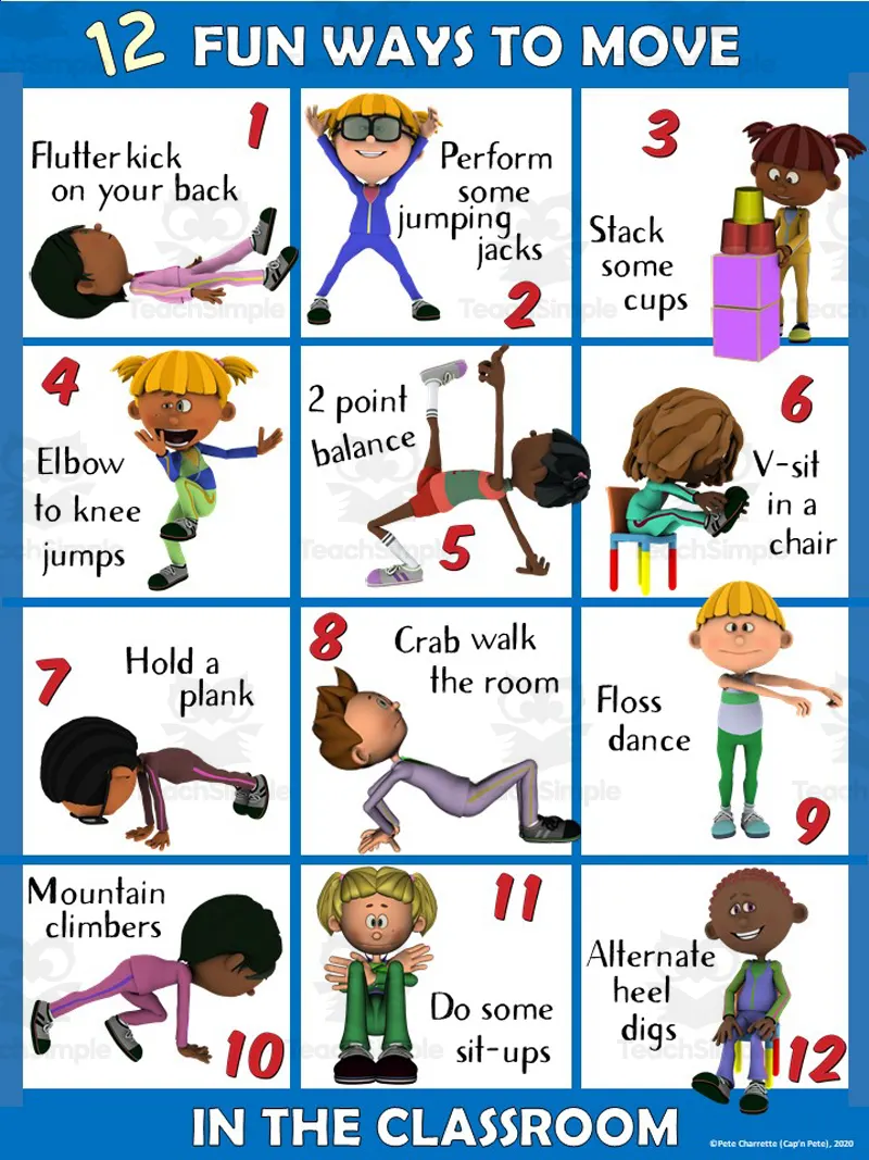 Moving in the Classroom Series: Fun Ways to Move Visuals by Teach Simple