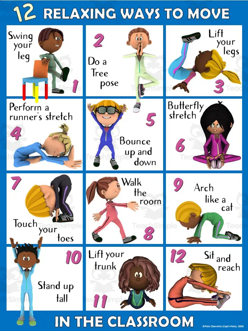 Moving in the Classroom Series: Relaxing Ways to Move Visuals by Teach ...